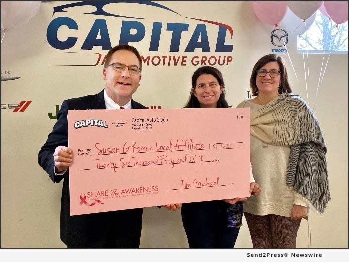 Capital Automotive Group Donates $26K to Local North Carolina Susan G ...