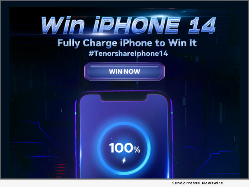 Tenorshare announces Giveaway Event of Apple iPhone 14 and Other ...