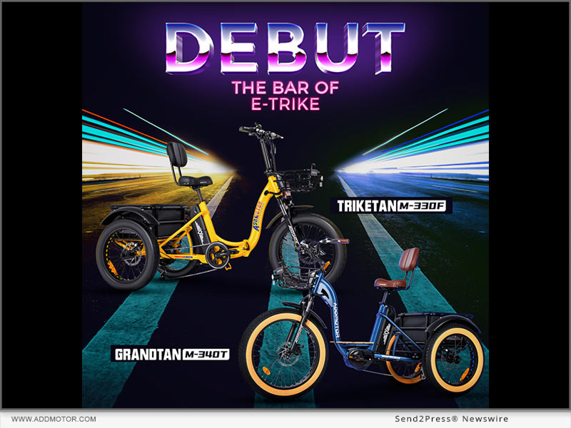 Addmotor M-330F Electric Trike is the Ultimate Companion For Outdoor ...