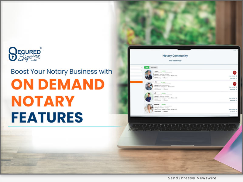 On-Demand Notary service, for organizations and individuals to locate a ...