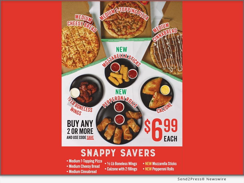Snappy Tomato Pizza ('Snappy') Launches New Snappy Savers Menu ...