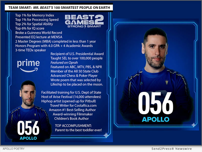 Apollo Poetry Featured on MrBeast's Five Million Dollar Show on Amazon ...